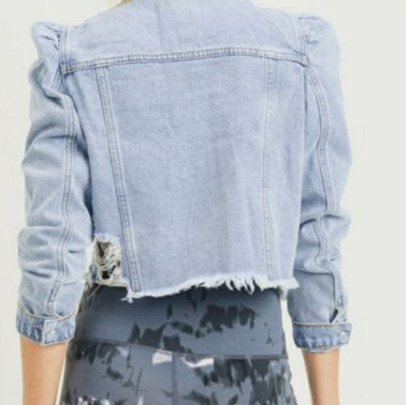 Torie Square | Jackets & Coats | Distressed Denim Jacket | Poshmark